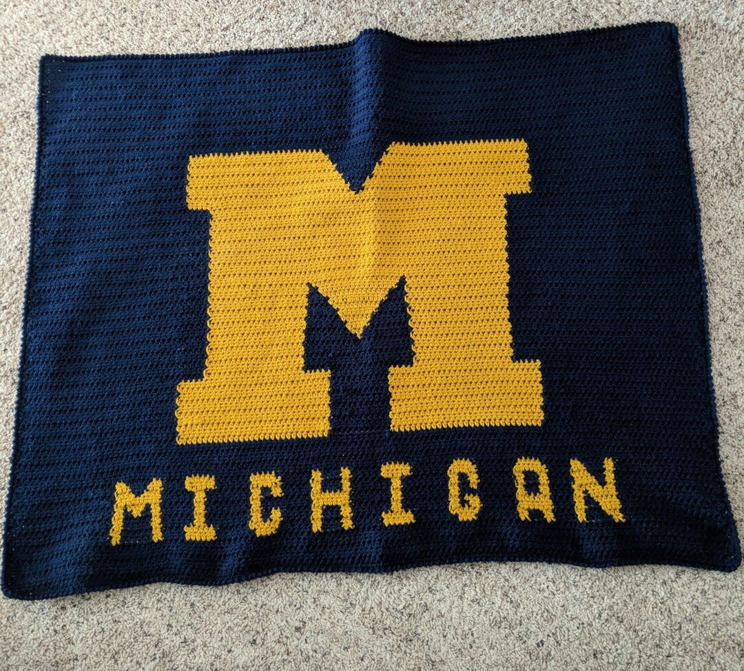 University/college Throw Afghan/blanket - Etsy