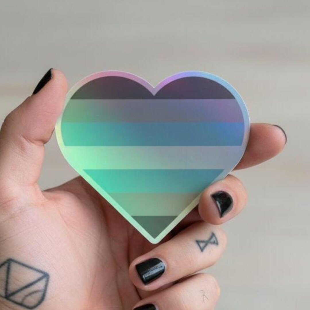Demiboy Pride Holographic Sticker: LGBTQ+ Equality Vinyl Decal - Etsy