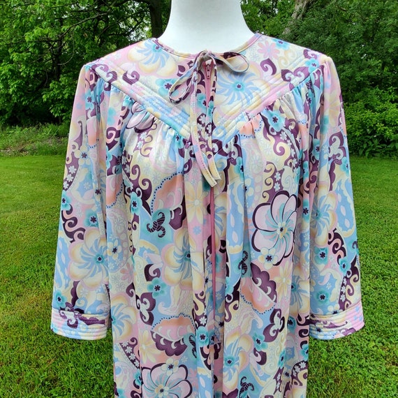 Vintage Muumuu Nightgown Modest 1970s Disco Full Leng… - Gem