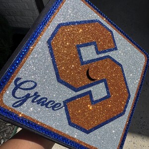 Graduation Cap Topper Glitter Grad Cap Graduation Cap Decoration ...