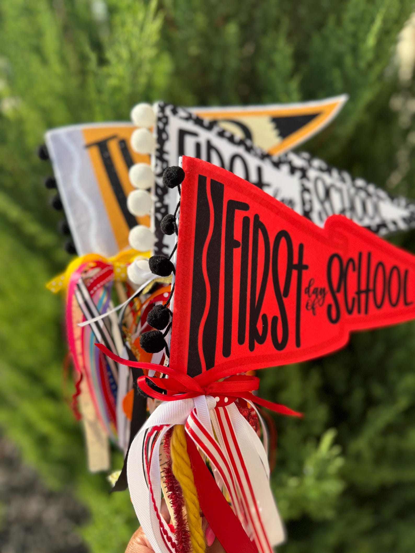 First 100th Day of School Pennant Back to School Party Decoration Back ...