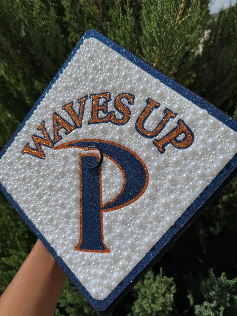 Graduation Cap Topper Bedazzled Grad Cap With Rhinestones Personalized ...