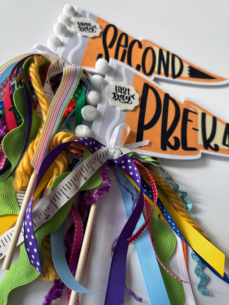 First Day of School and Last Day of School Pennant Back to School ...