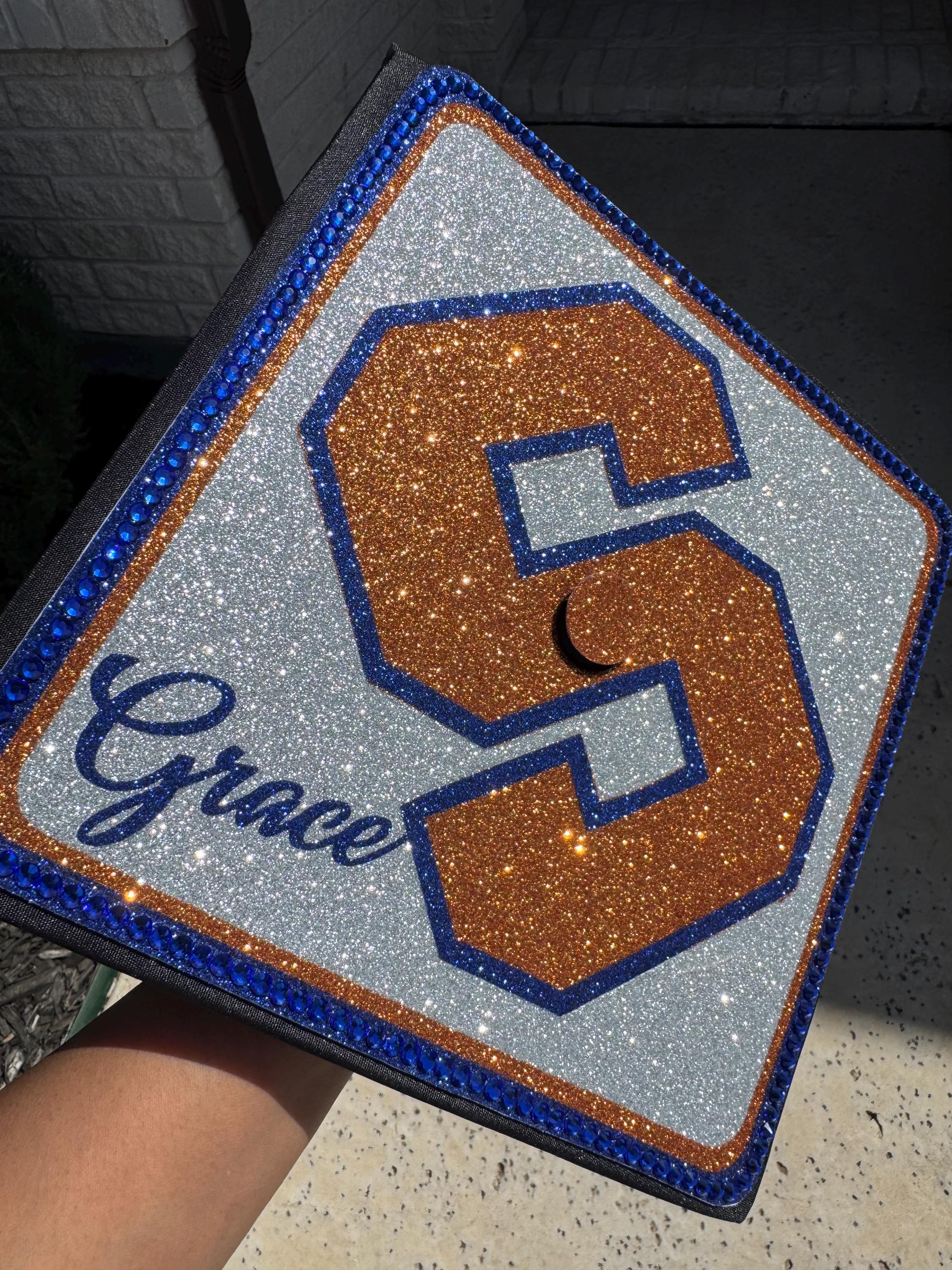 Glitter Grad Cap Graduation Cap Decoration Graduation Cap Topper Custom ...