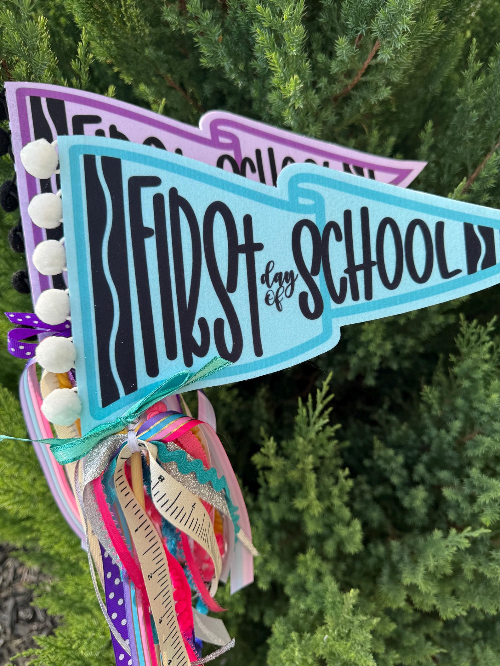 First 100th Day of School Pennant Back to School Party Decoration Back ...