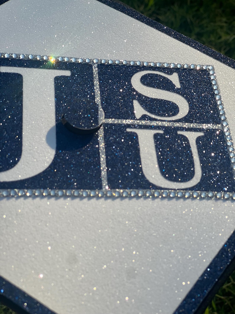 Glitter Grad Cap Graduation Cap Decoration Graduation Cap Topper Custom ...