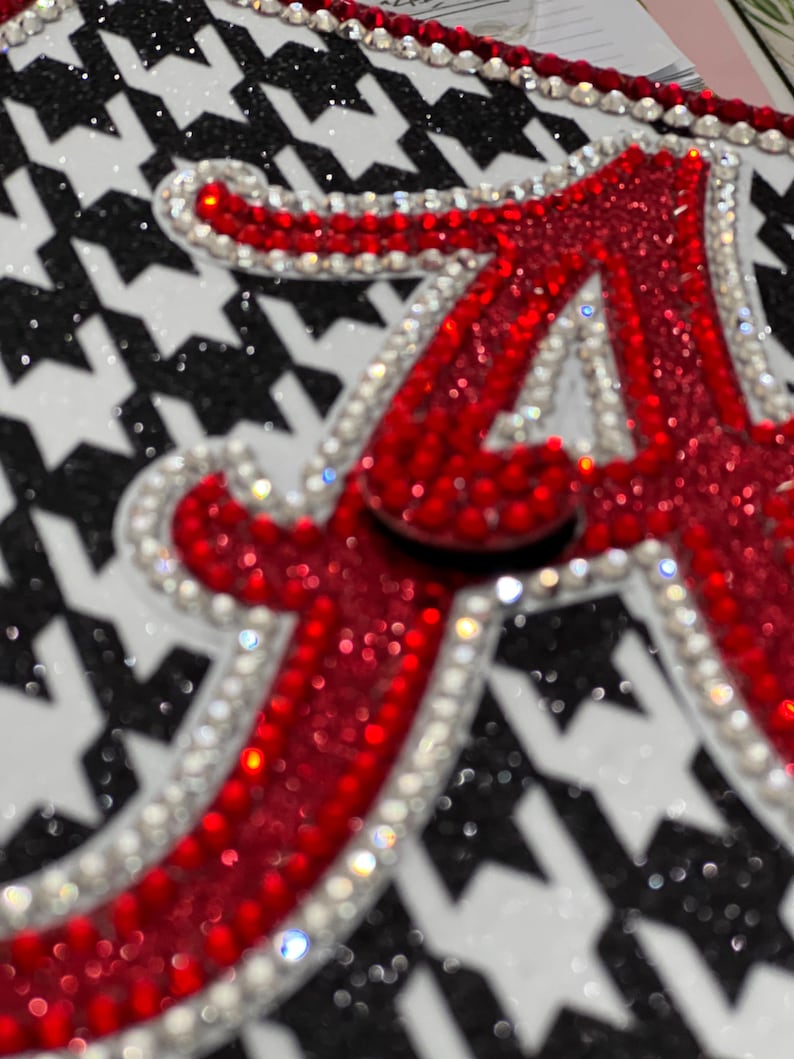 Graduation Cap Topper Bedazzled Grad Cap With Rhinestones Personalized ...