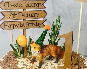 Fox Cake Topper | Etsy UK
