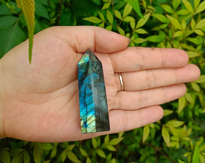 Large Labradorite Double Terminated Crystal Point Wand - Etsy