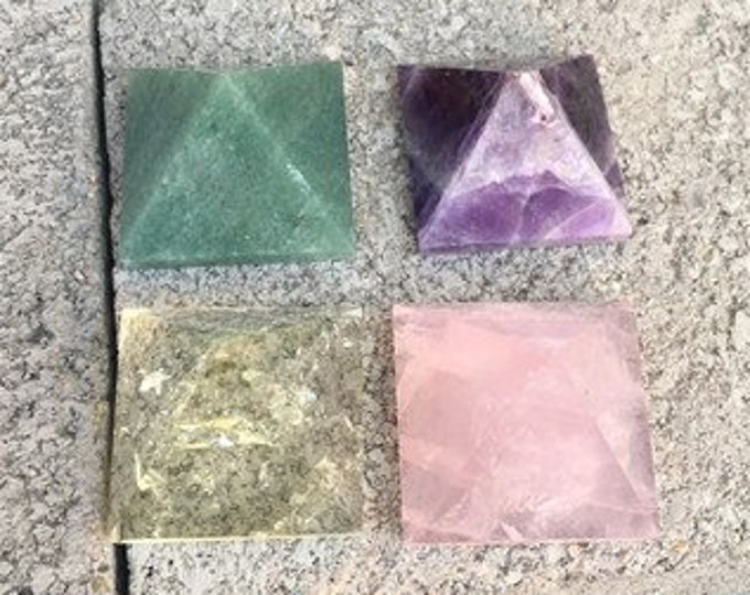 Rose Quartz Pyramid Crystal Pyramid in Many Sizes - Etsy