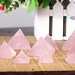 Rose Quartz Pyramid, Crystal Pyramid in Many Sizes - Etsy