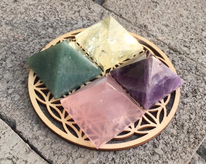 Rose Quartz Pyramid Crystal Pyramid in Many Sizes - Etsy