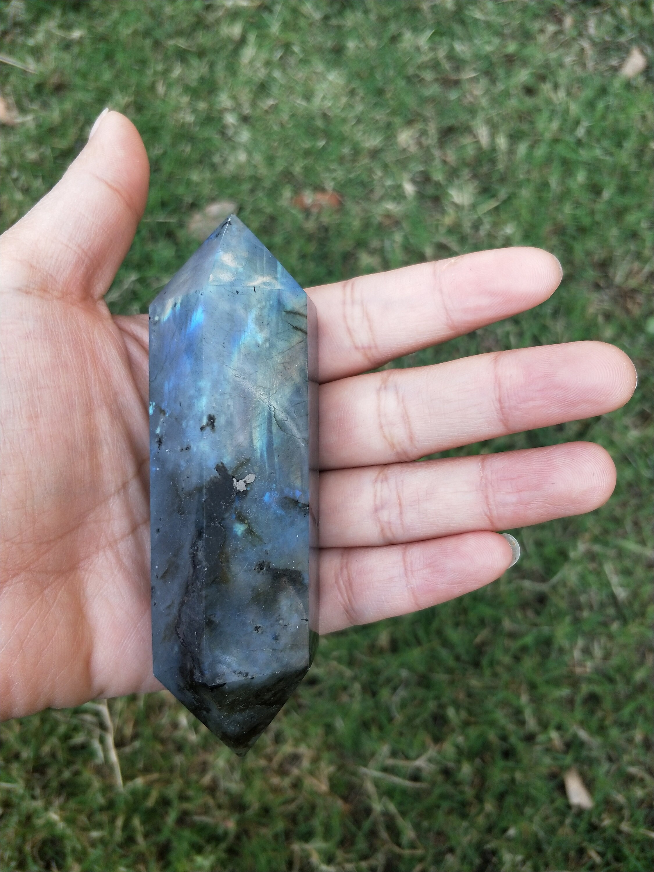 Large Labradorite Double Terminated Crystal Point Wand - Etsy