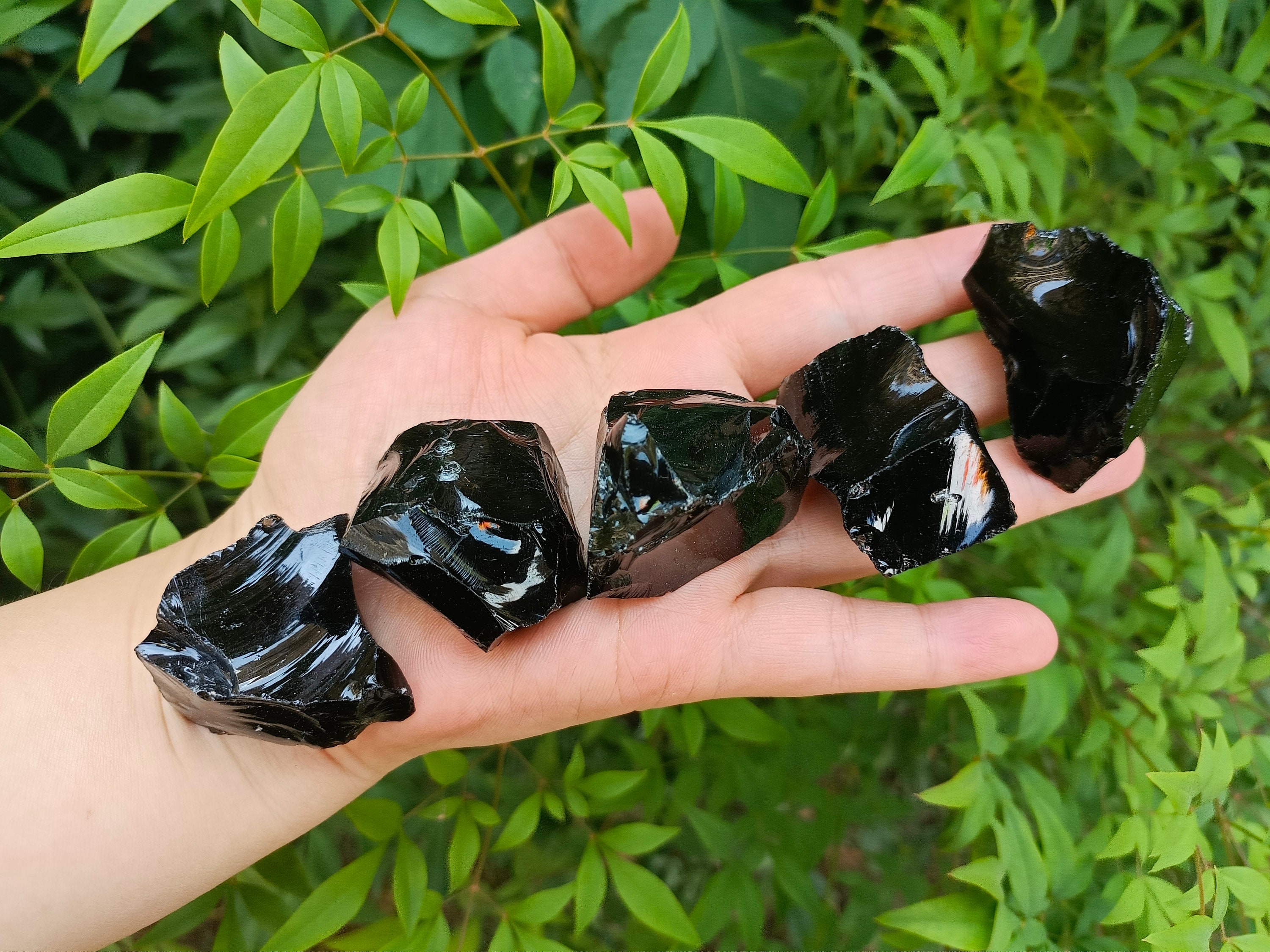 Raw Black Obsidian Chunk 30-50mm - Etsy