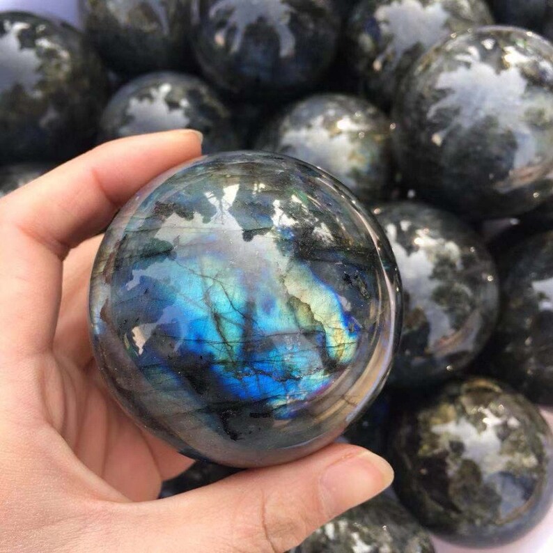 Large Labradorite Crystal Ball Sphere Healing Crystals and | Etsy
