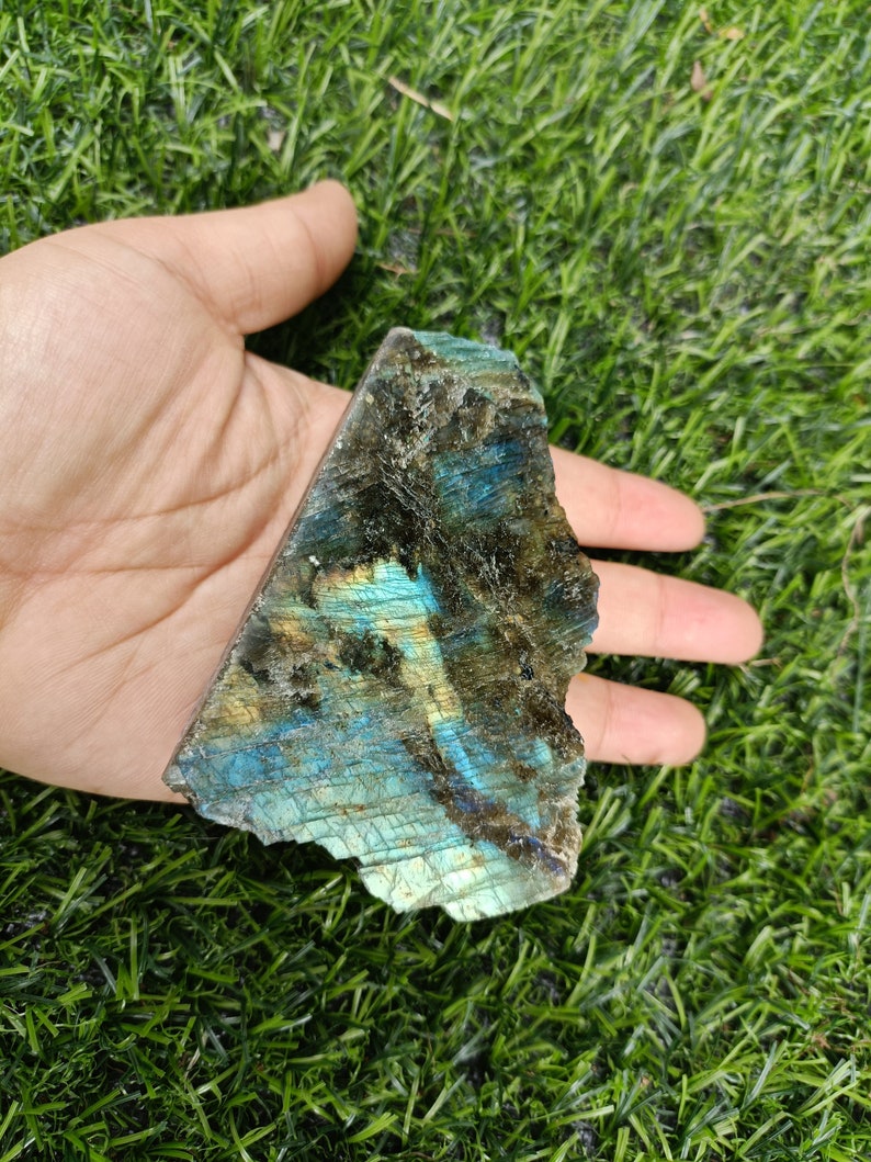 Raw Labradorite Slab Healing Crystals and Stones - Etsy