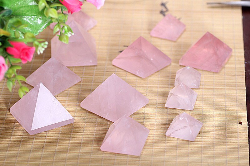 Rose Quartz Pyramid Crystal Pyramid in Many Sizes - Etsy