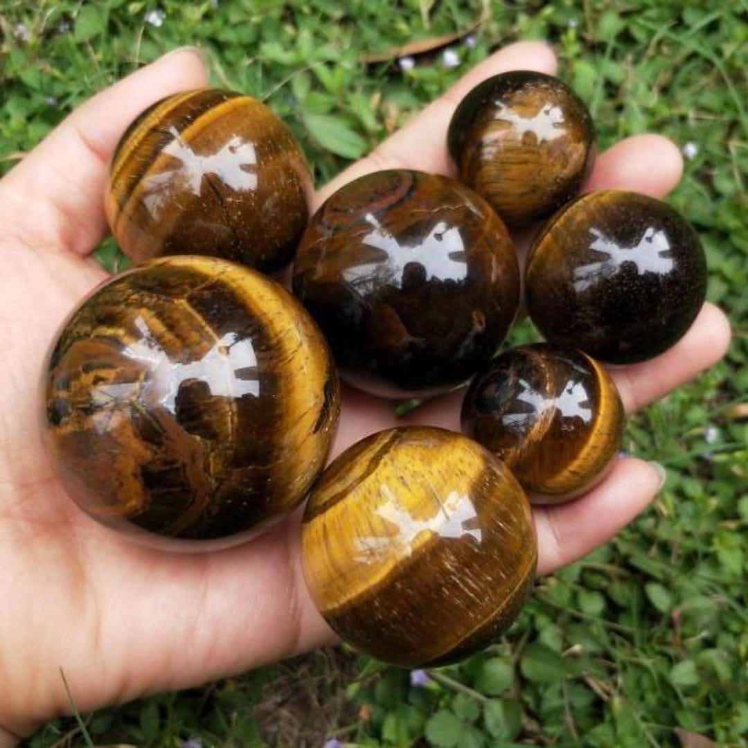 AAA Tiger's Eye Sphere in Various Sizes - Etsy