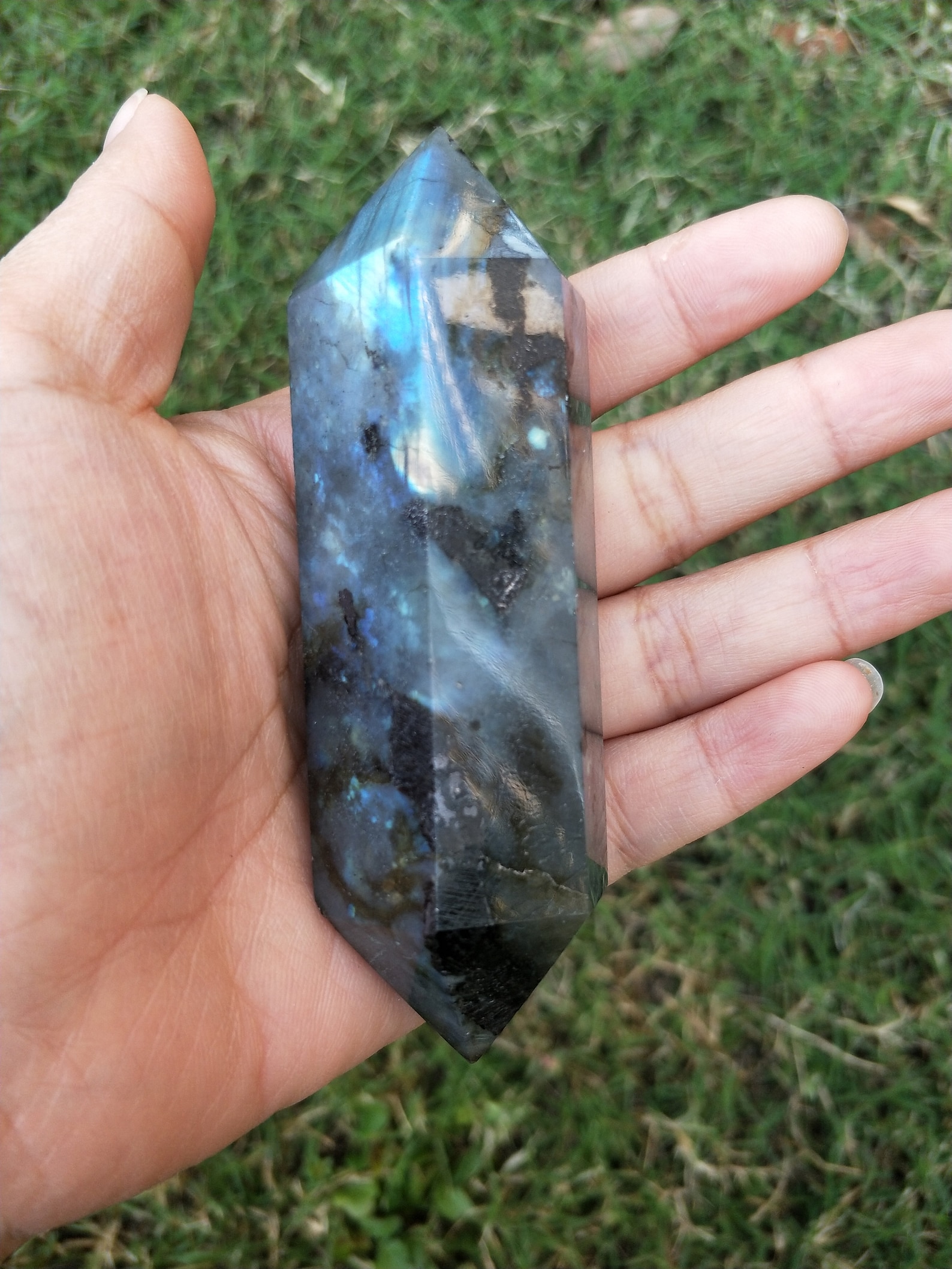 Large Labradorite Double Terminated Crystal Point Wand - Etsy