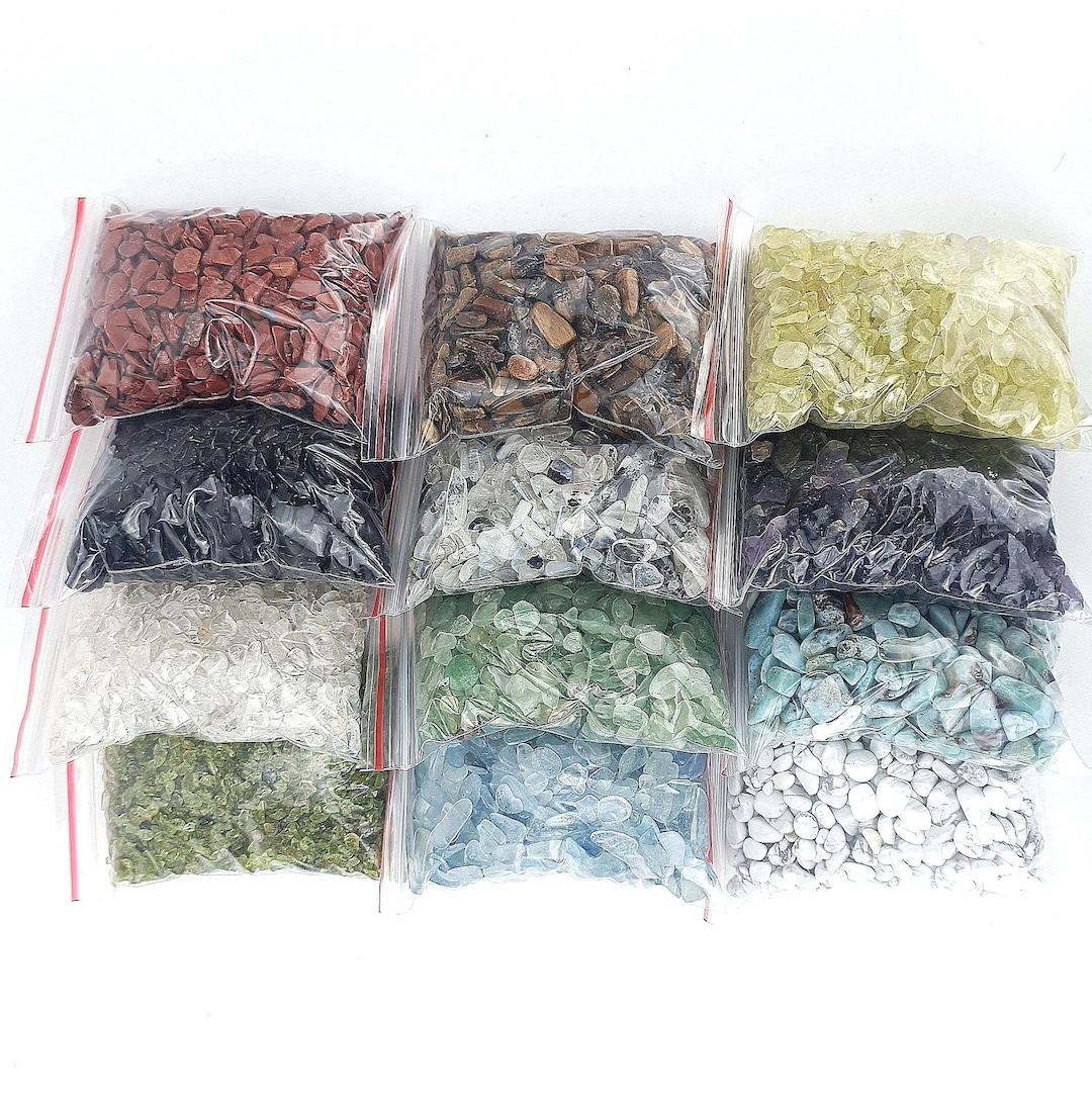 2oz Crystal Chips, 56g Crushed Mini Tumbled Gemstones 5-7mm - Etsy