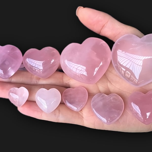 Heart Rose Quartz - Etsy