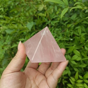 Rose Quartz Pyramid, Crystal Pyramid in Many Sizes - Etsy