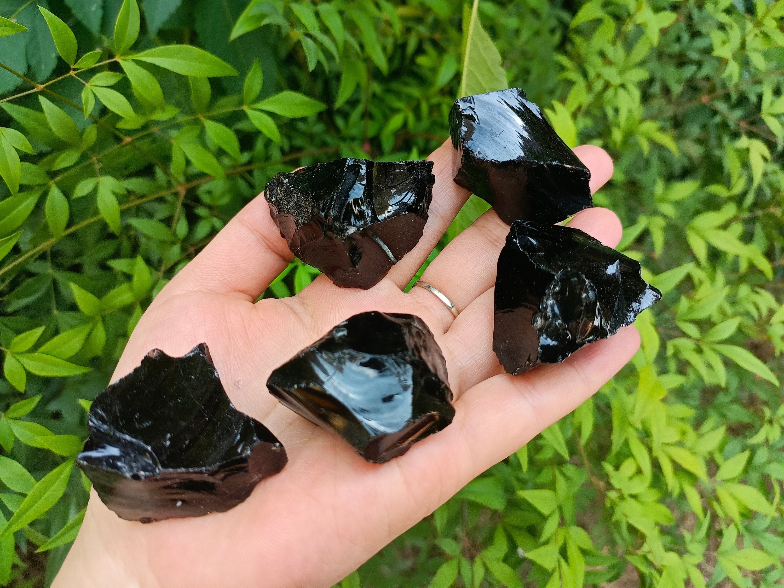 Raw Black Obsidian Chunk 30-50mm - Etsy UK