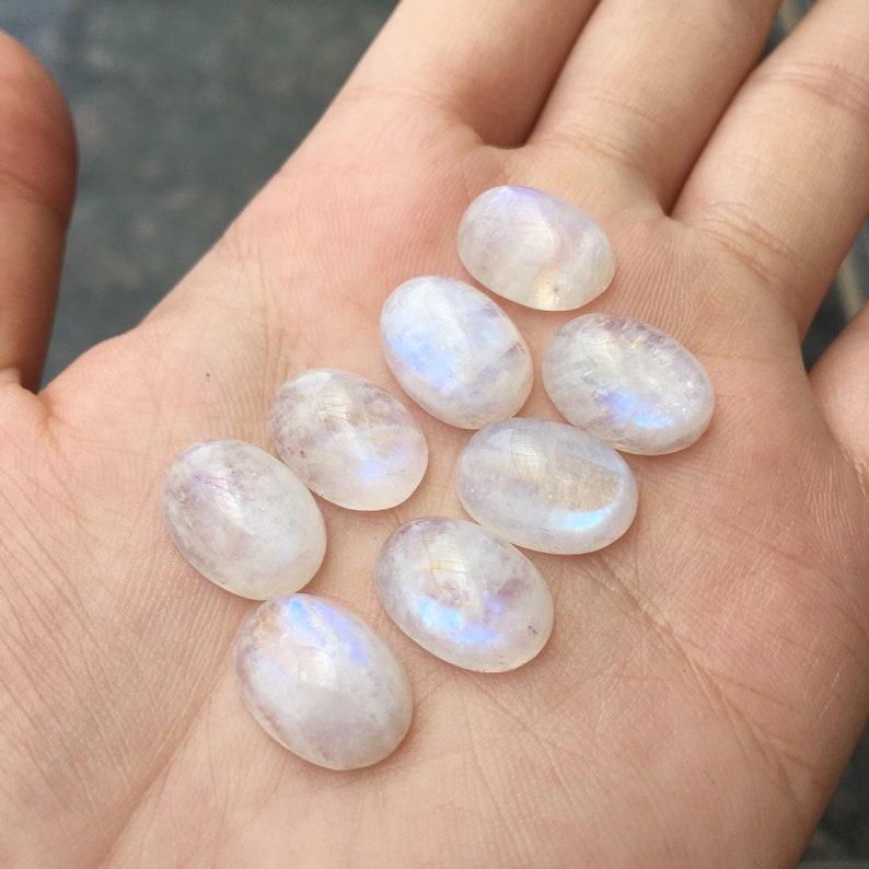 Rainbow Moonstone Cabochon Oval Shaped 14x10mm - Etsy