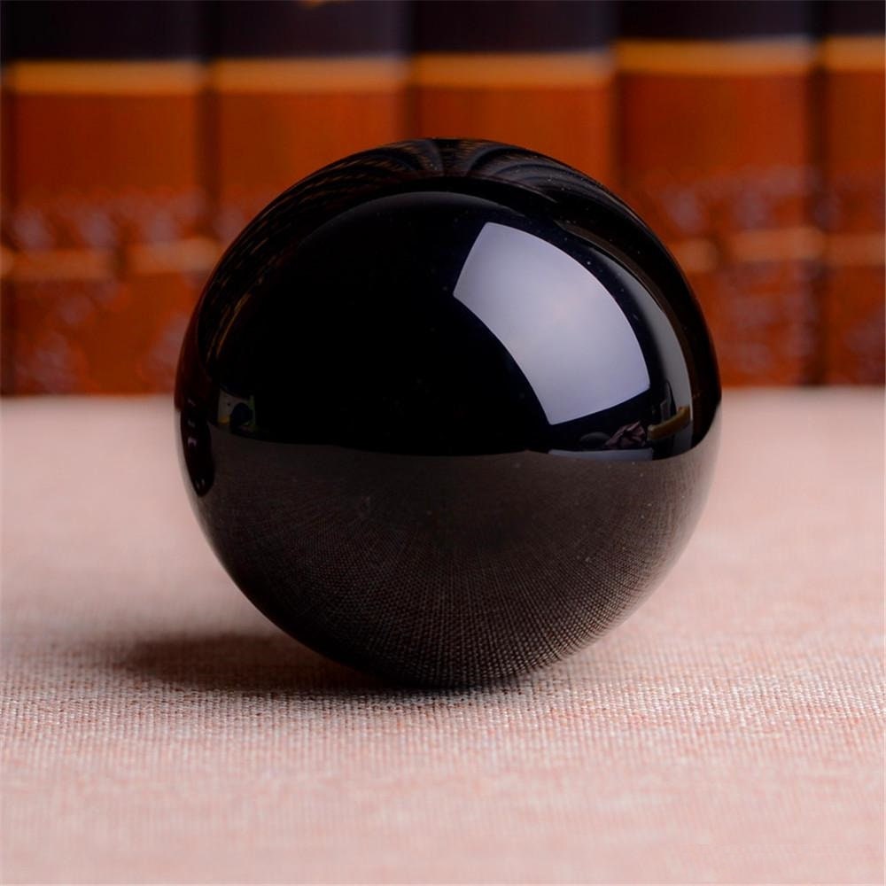 Black Obsidian Crystal Ball Sphere 60mm 2.36 | Etsy