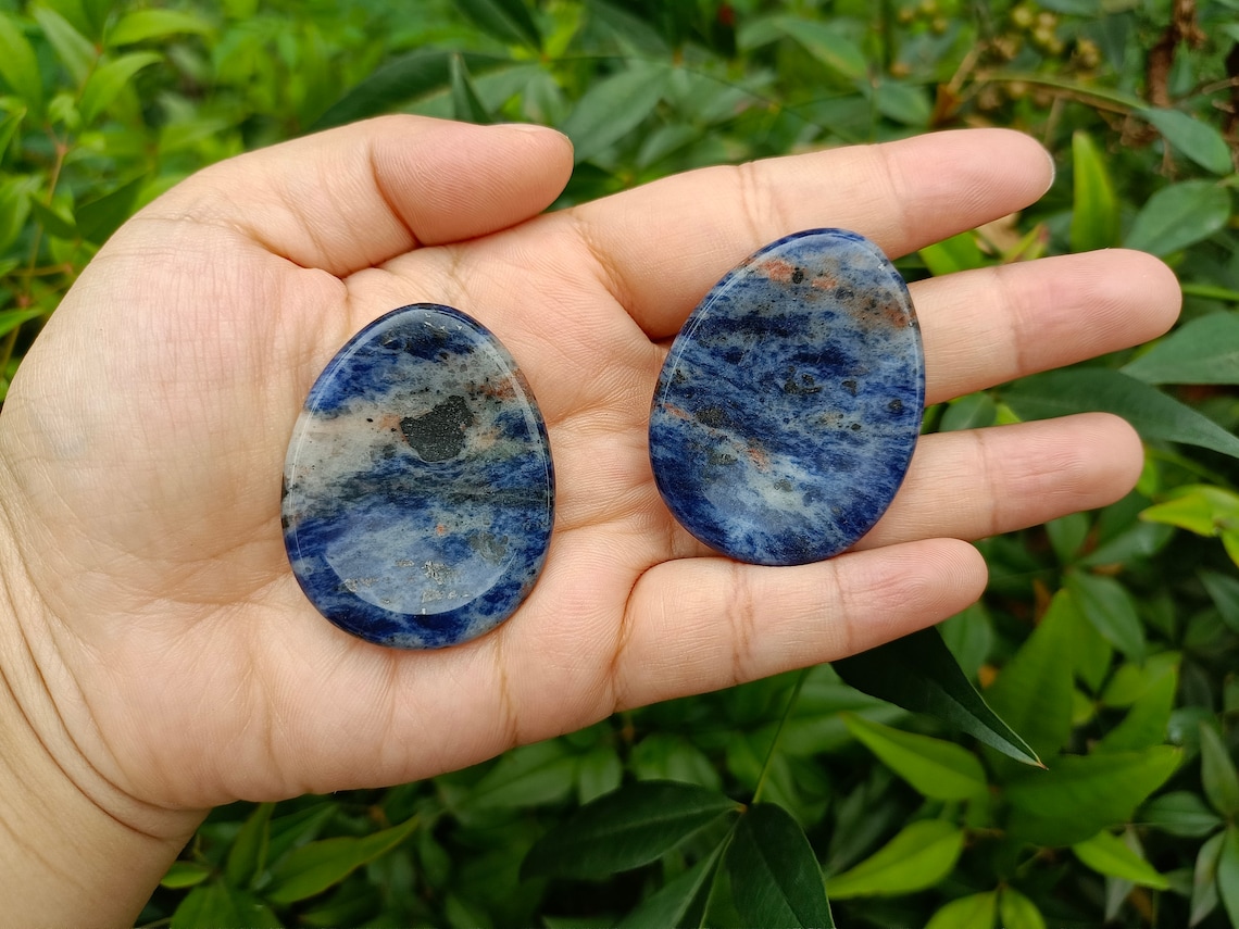 Sodalite Worry Stone - Etsy