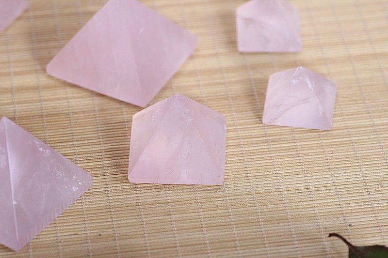 Rose Quartz Pyramid Crystal Pyramid in Many Sizes | Etsy