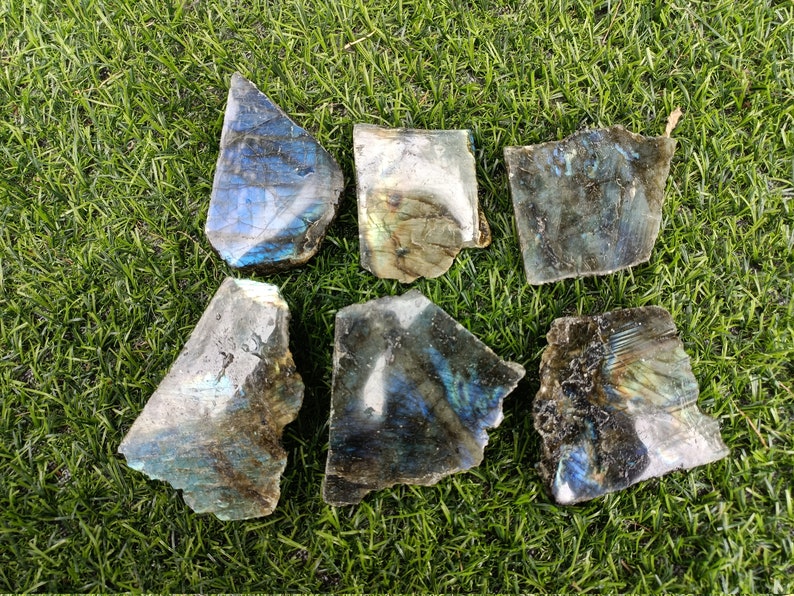 Raw Labradorite Slab Healing Crystals and Stones | Etsy