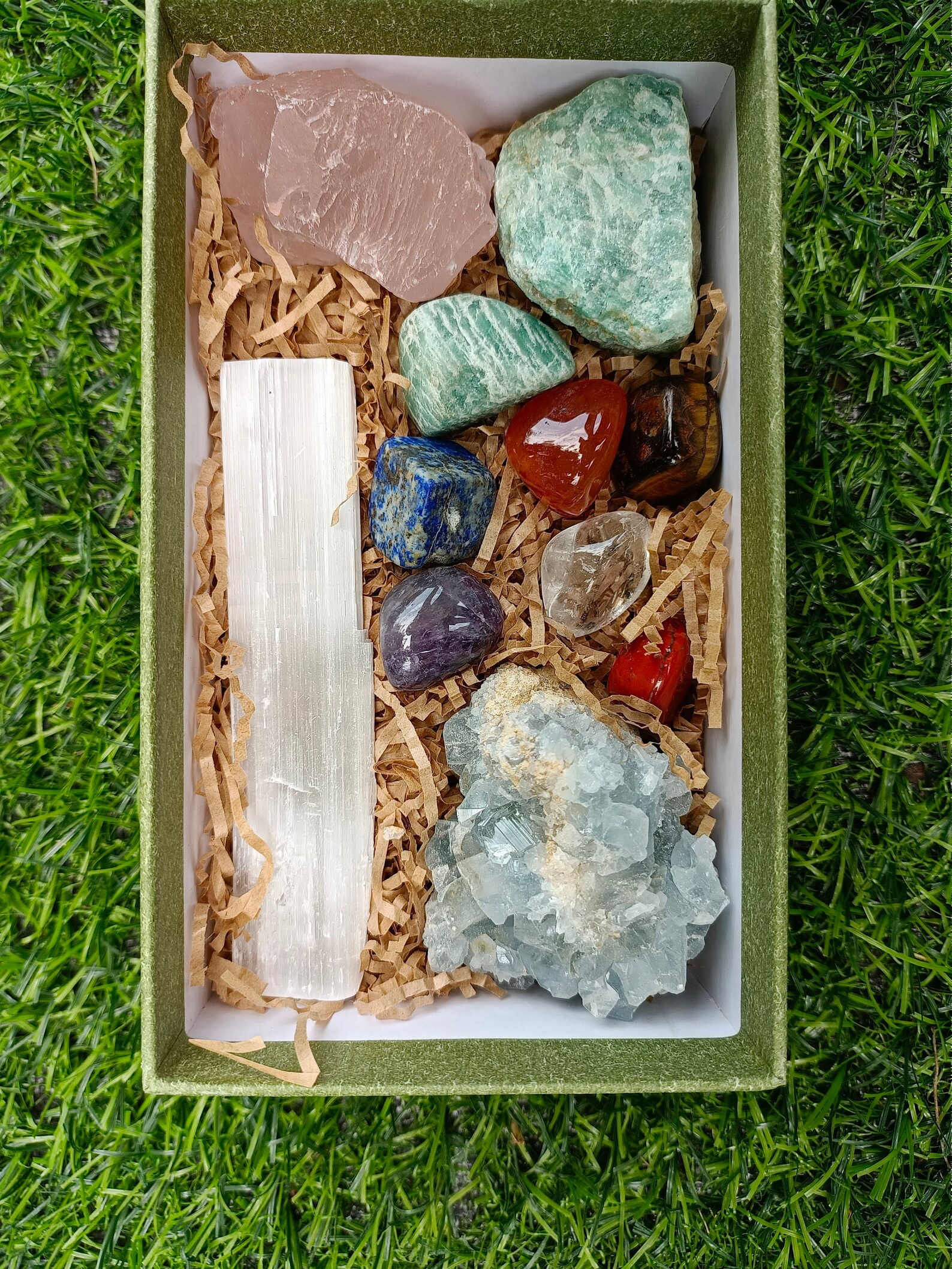 Healing Crystals and Stones Gift Set of 11 - Etsy