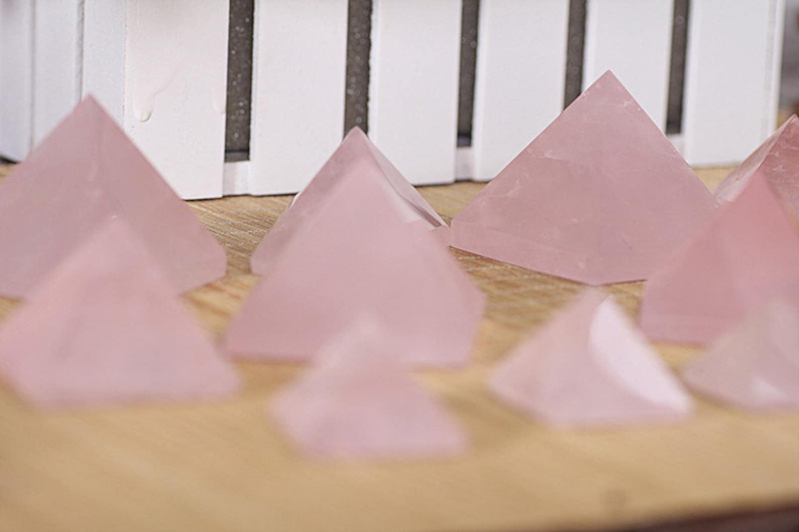 Rose Quartz Pyramid Crystal Pyramid in Many Sizes | Etsy