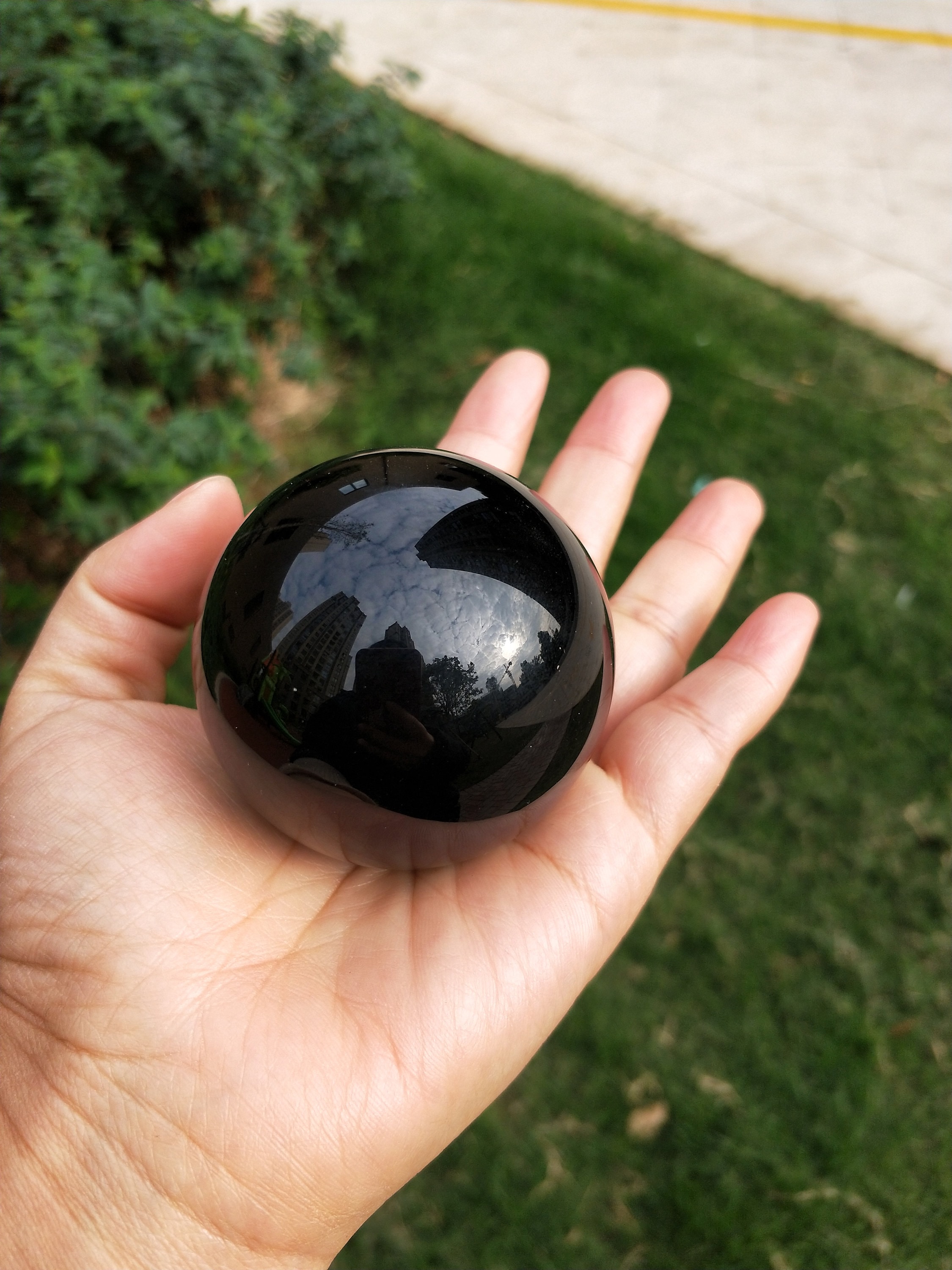 Black Obsidian Crystal Ball Sphere 60mm 2.36 - Etsy