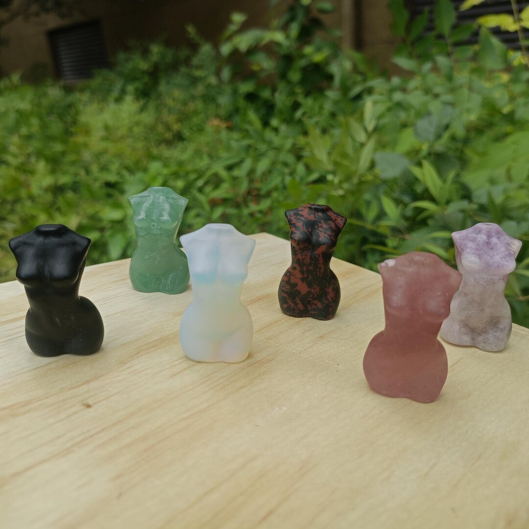 Crystal Goddess Carving Model, Gemstone Female Body, Women's Figure ...