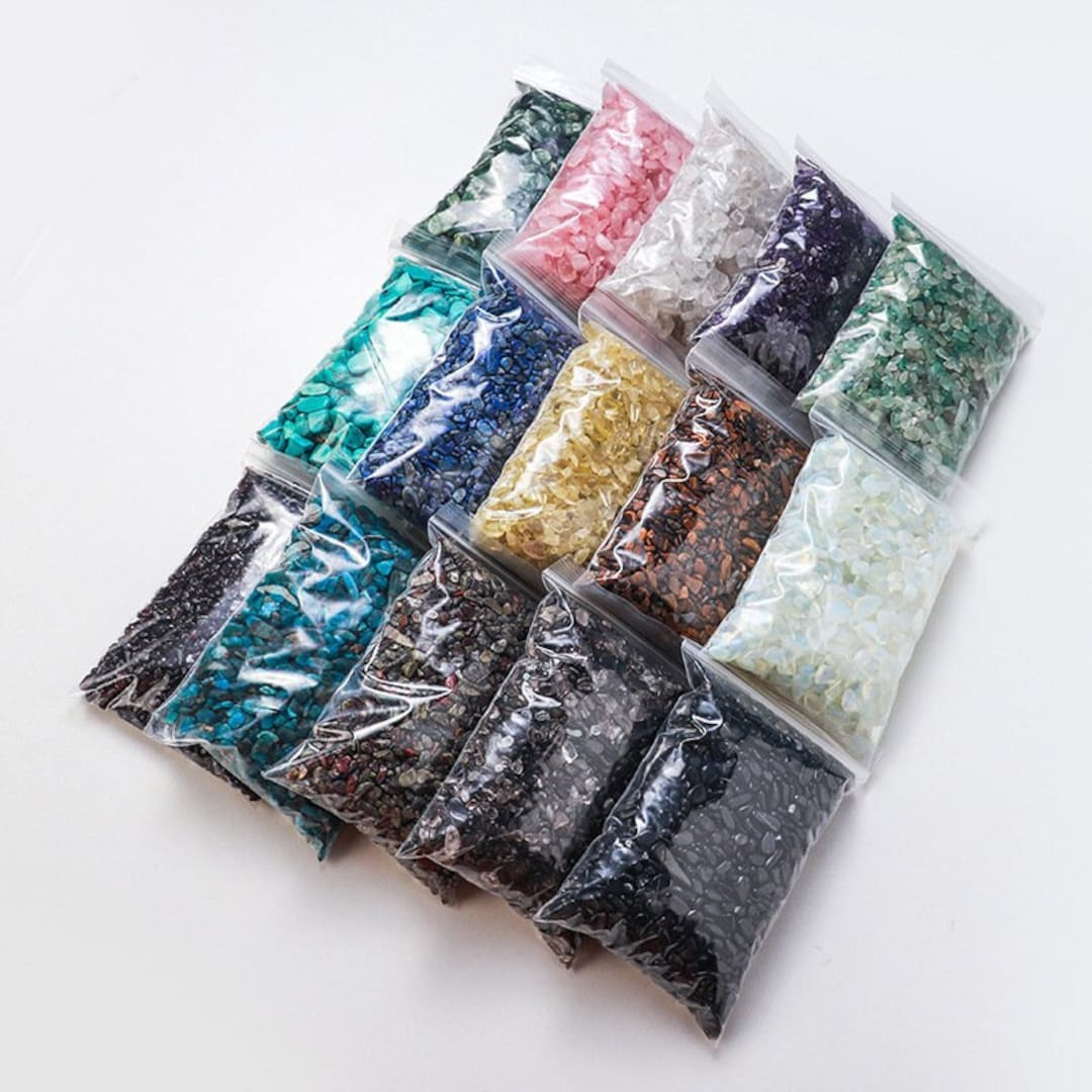 2oz Crystal Chips, 56g Crushed Mini Tumbled Gemstones 5-7mm - Etsy