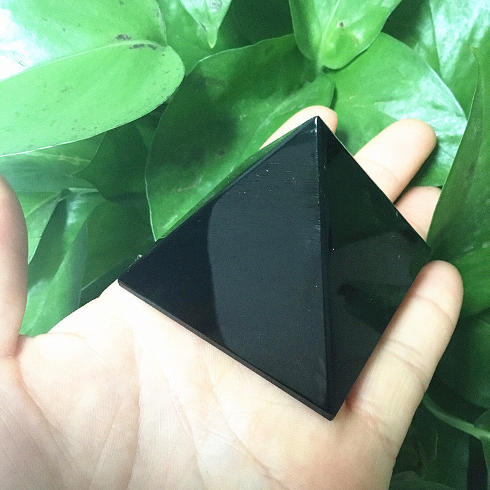 Large Black Obsidian Crystal Pyramid Also Available in Many - Etsy