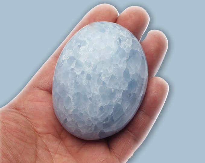 Large Apatite Palm Stone Apatite Apatite Stone Blue - Etsy