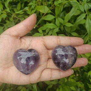 AAA Large Amethyst Puffy Heart - Etsy