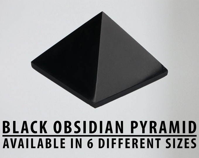 Large Black Obsidian Crystal Pyramid Also Available in Many - Etsy