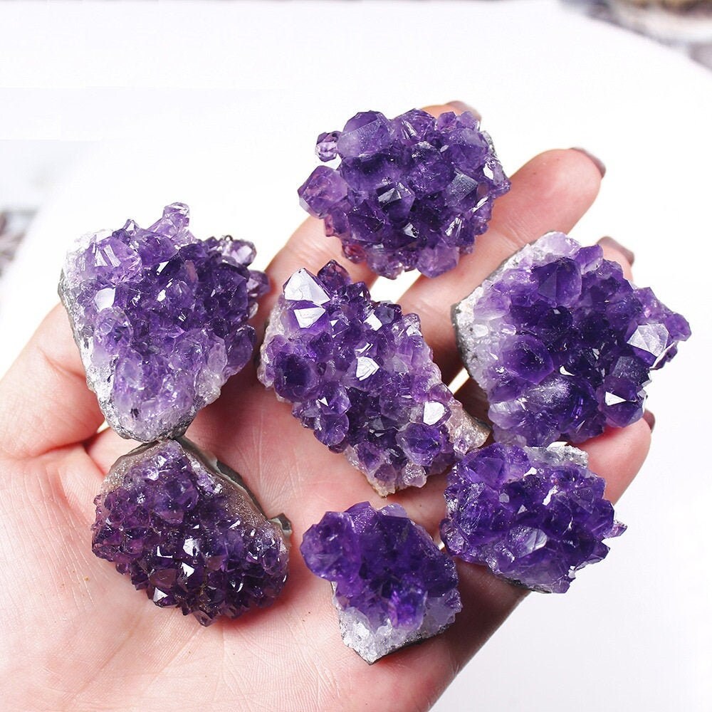 Raw Amethyst Cluster in Various Sizes | Etsy