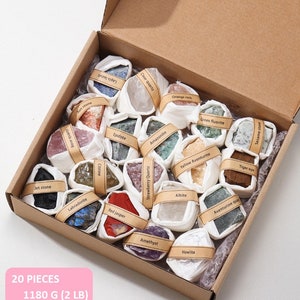 Large Raw Crystal Gift Box Set for Beginners Choose Quantity - Etsy