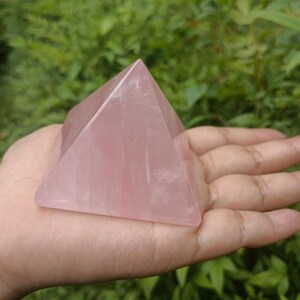 Rose Quartz Pyramid, Crystal Pyramid in Many Sizes - Etsy
