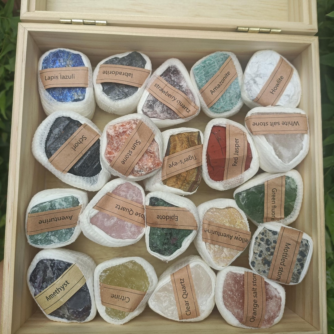 Large Raw Crystal Gift Box Set for Beginners Choose Quantity - Etsy