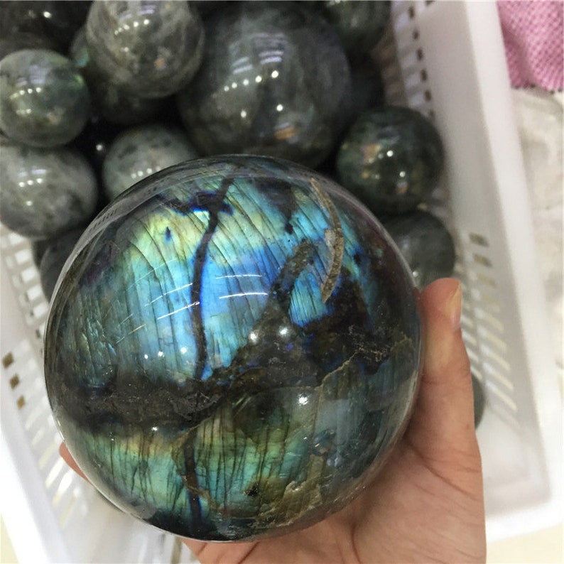 Large Labradorite Crystal Ball Sphere Healing Crystals and | Etsy