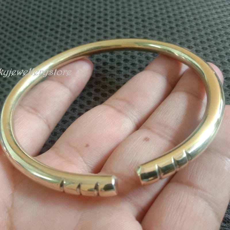 Gold Brass African Bangles - Etsy