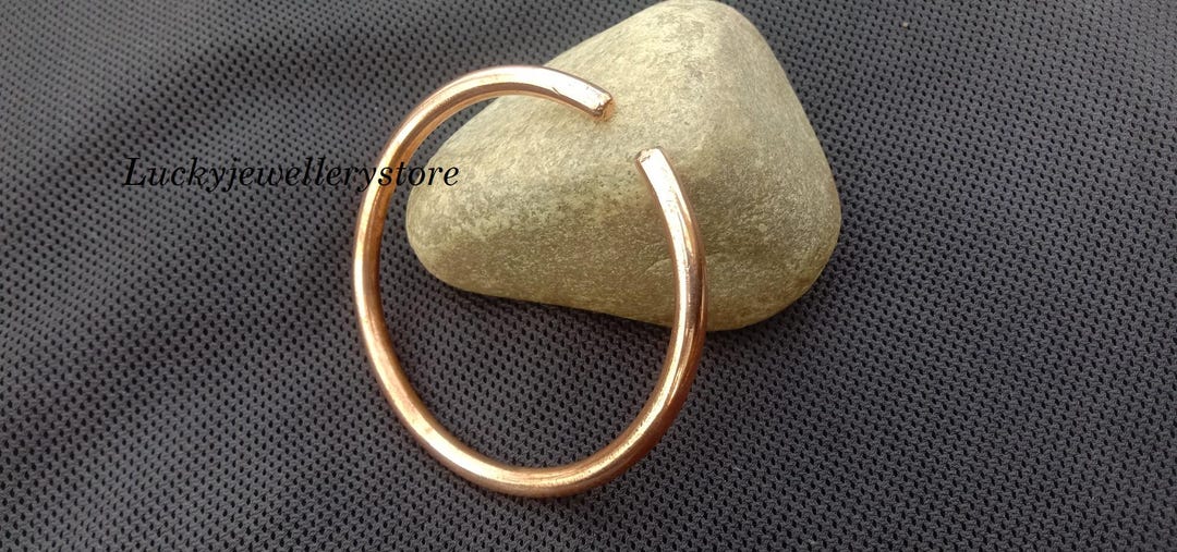 Heavy Thick Copper Cuff Arthritis Bracelet: Artisan Handmade Adjustable ...