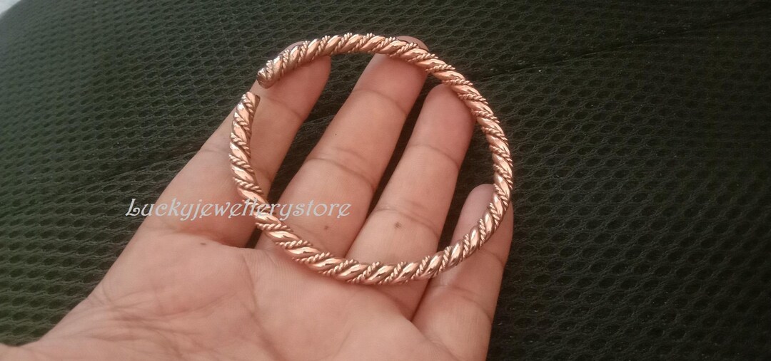 Pure Copper Tensor Energy Bangle Bracelet, Unique Copper Healing Tensor ...
