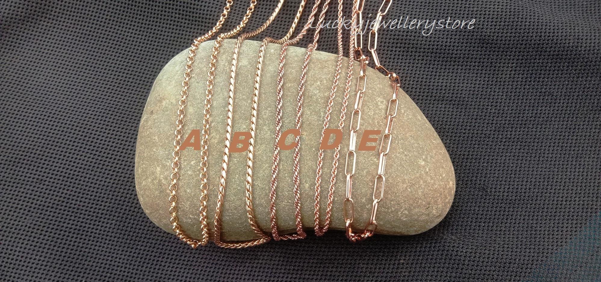 Pure Copper Therapy Chain for Pain Relief & Healing 14 to 36 In, Solid ...